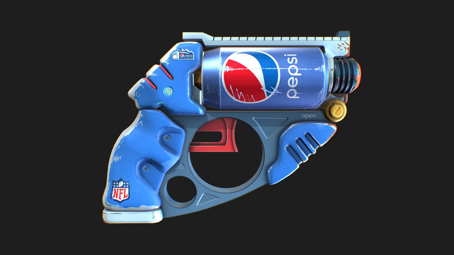 Stylized Pepsi-Cola Gun - 3D model by Maicon Viebrantz ...