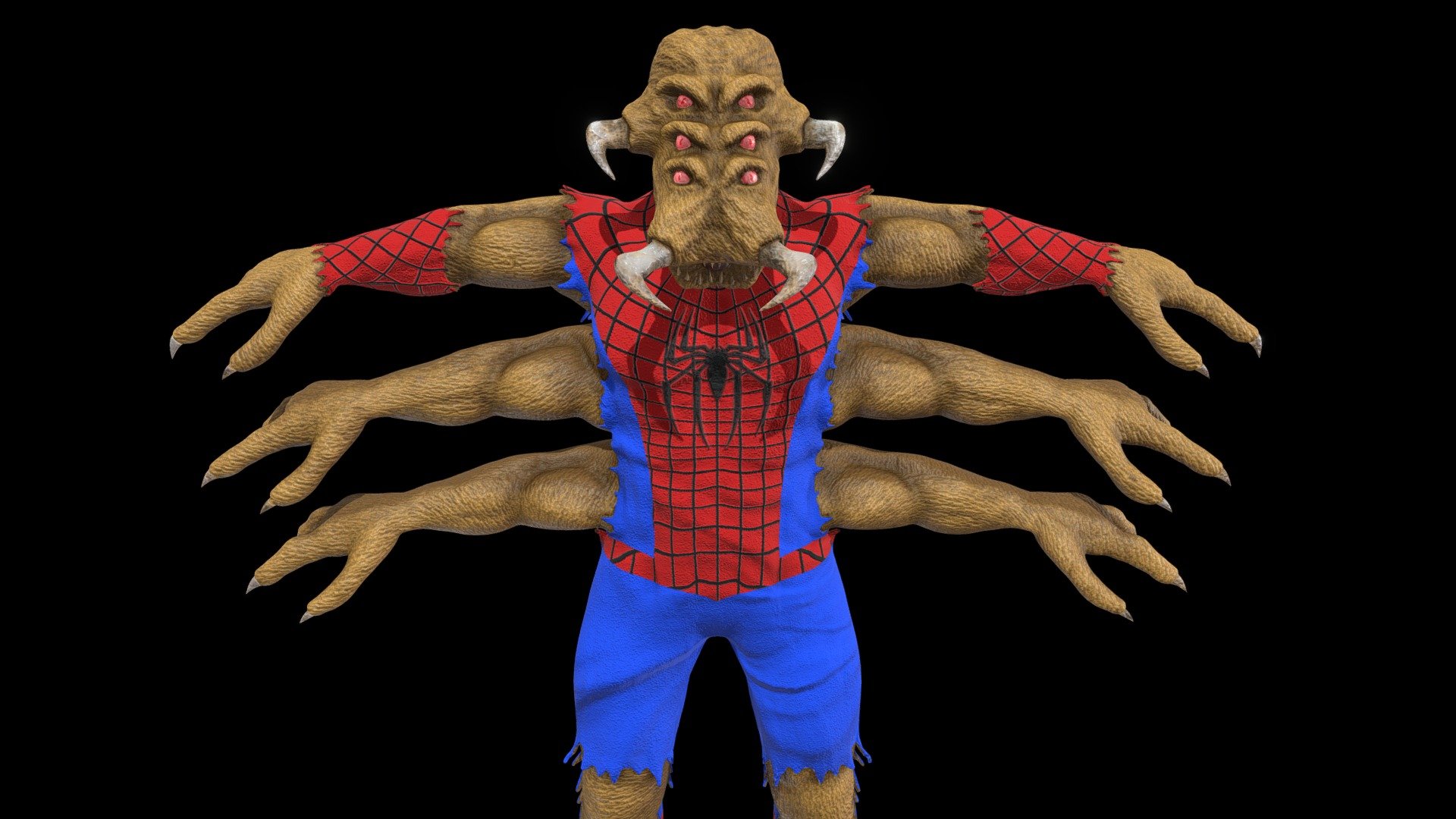 MAN-SPIDER - 3D model by Amin Adukov (@Aminchok) [70fd179] - Sketchfab