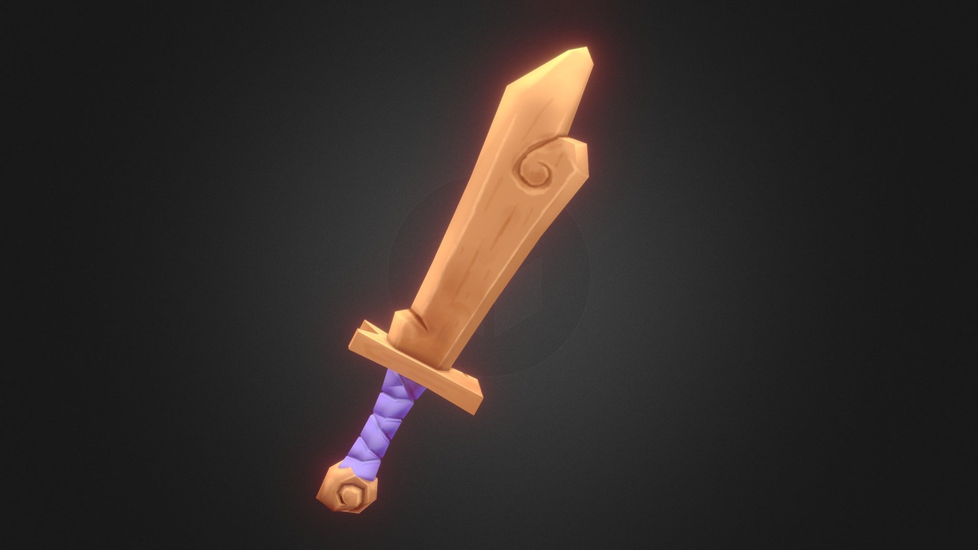 Dagger: Wooden - 3D model by Graham (@graham3d) [70ff105] - Sketchfab