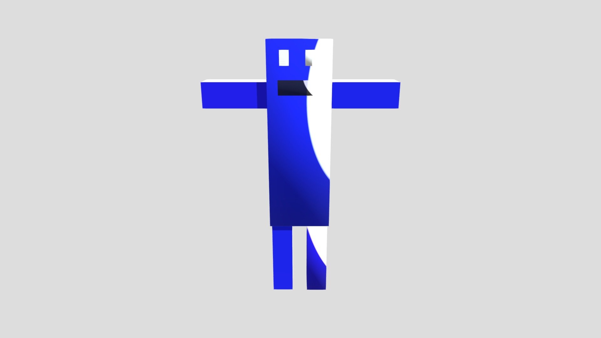 BLUE KICK GUY - Download Free 3D model by MrBagManYT [71006f8] - Sketchfab