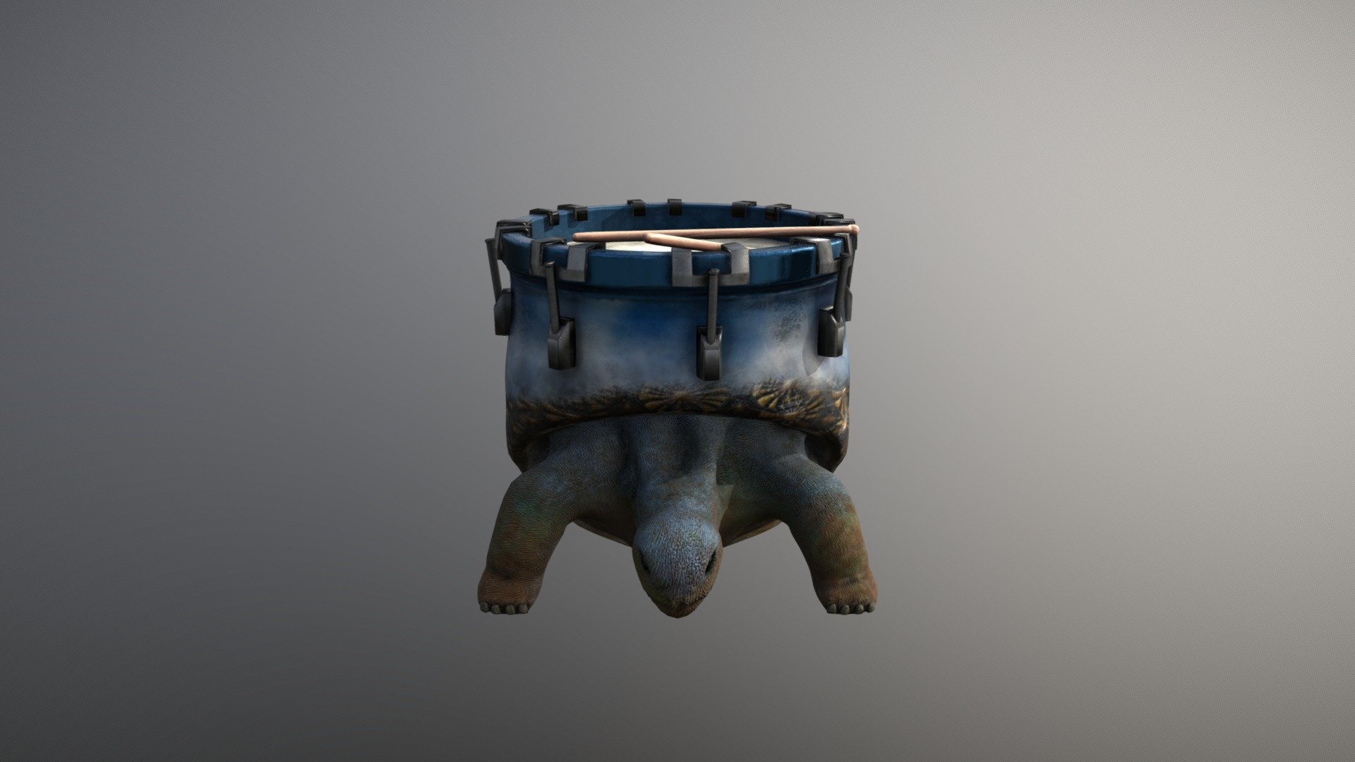 Drum Turtle - 3D model by Antoine.KDS [71010fb] - Sketchfab