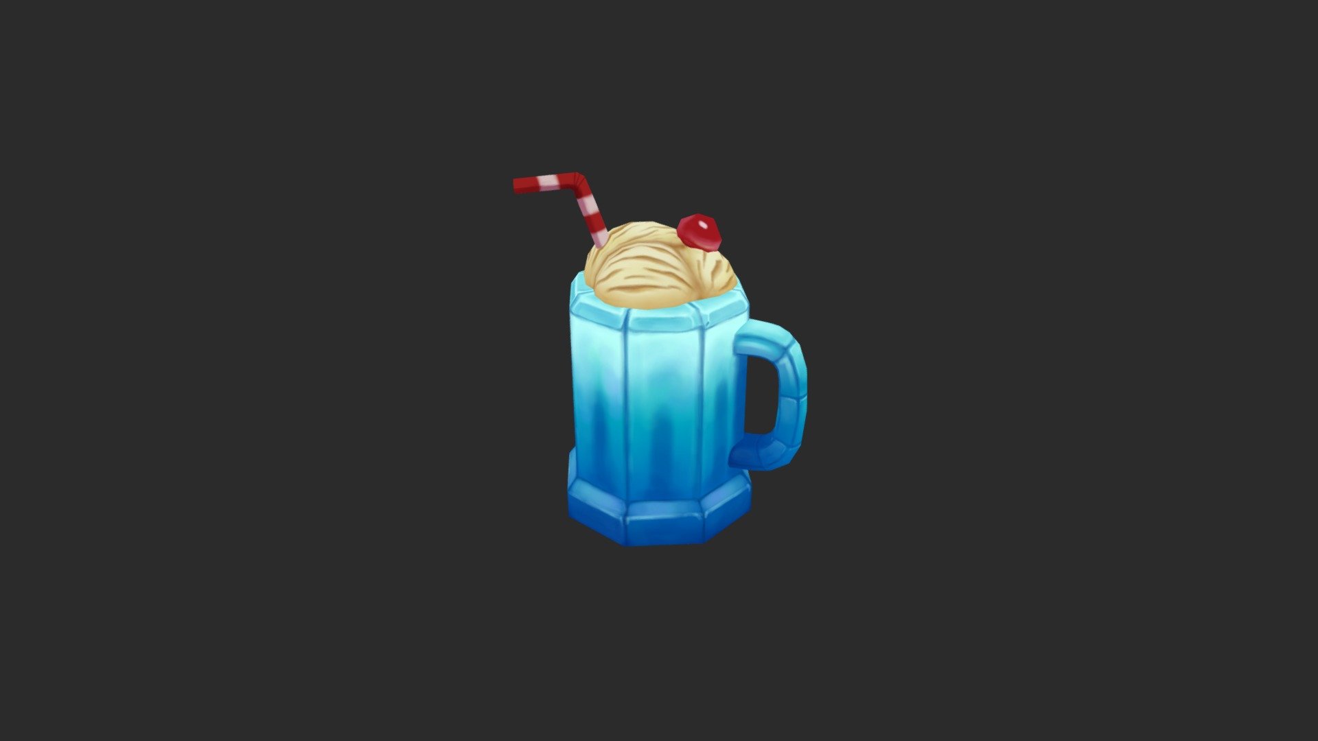 Rootbeer Float in Ice Mug - 3D model by RedSorrel [710138c] - Sketchfab