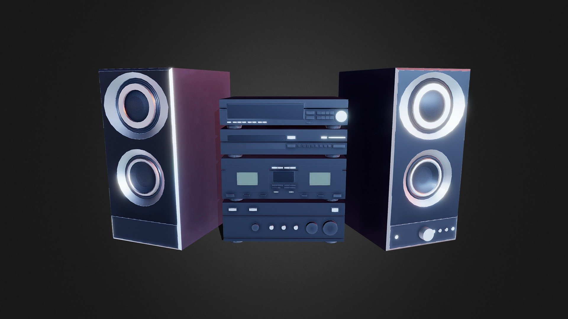 Audio System - 3D model by Studio Semitorus (@StudioSemitorus) [7102f60 ...