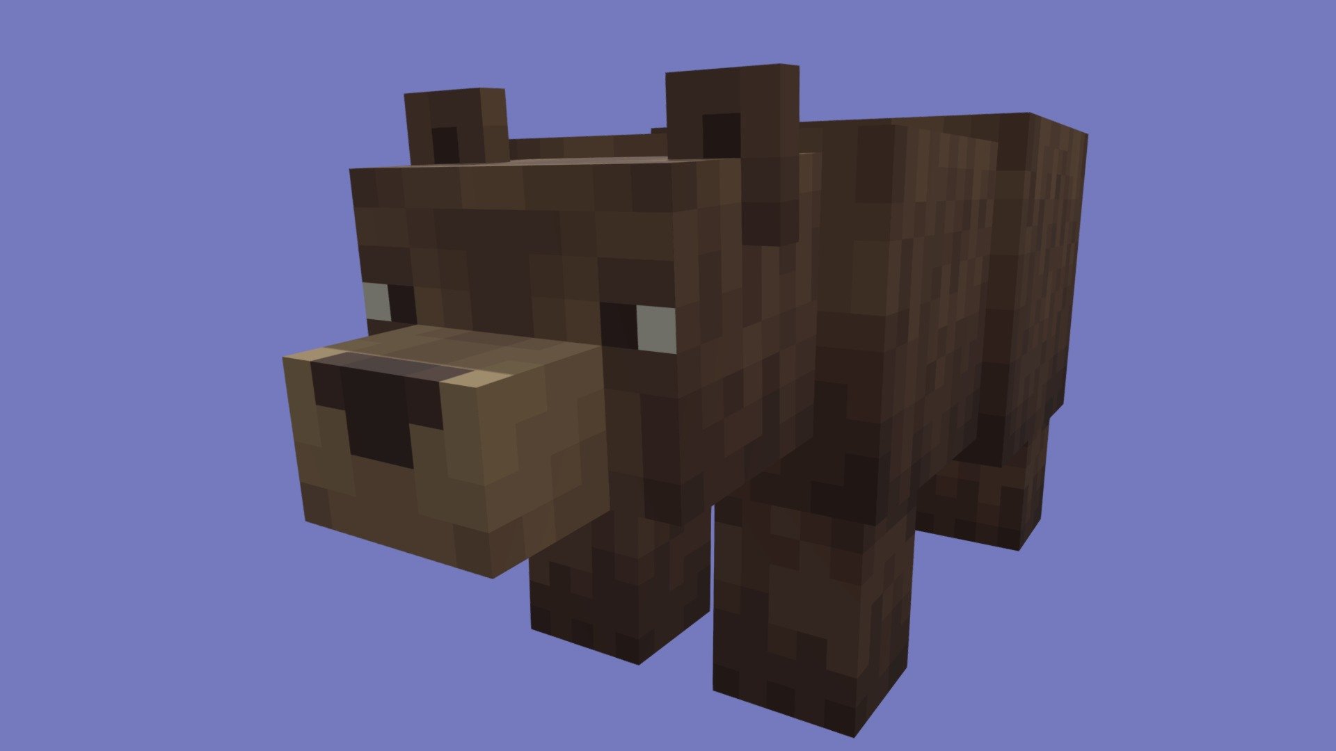 Minecraft Grizzly Bear - 3D model by Nog's Menagerie (@nogs-menagerie ...