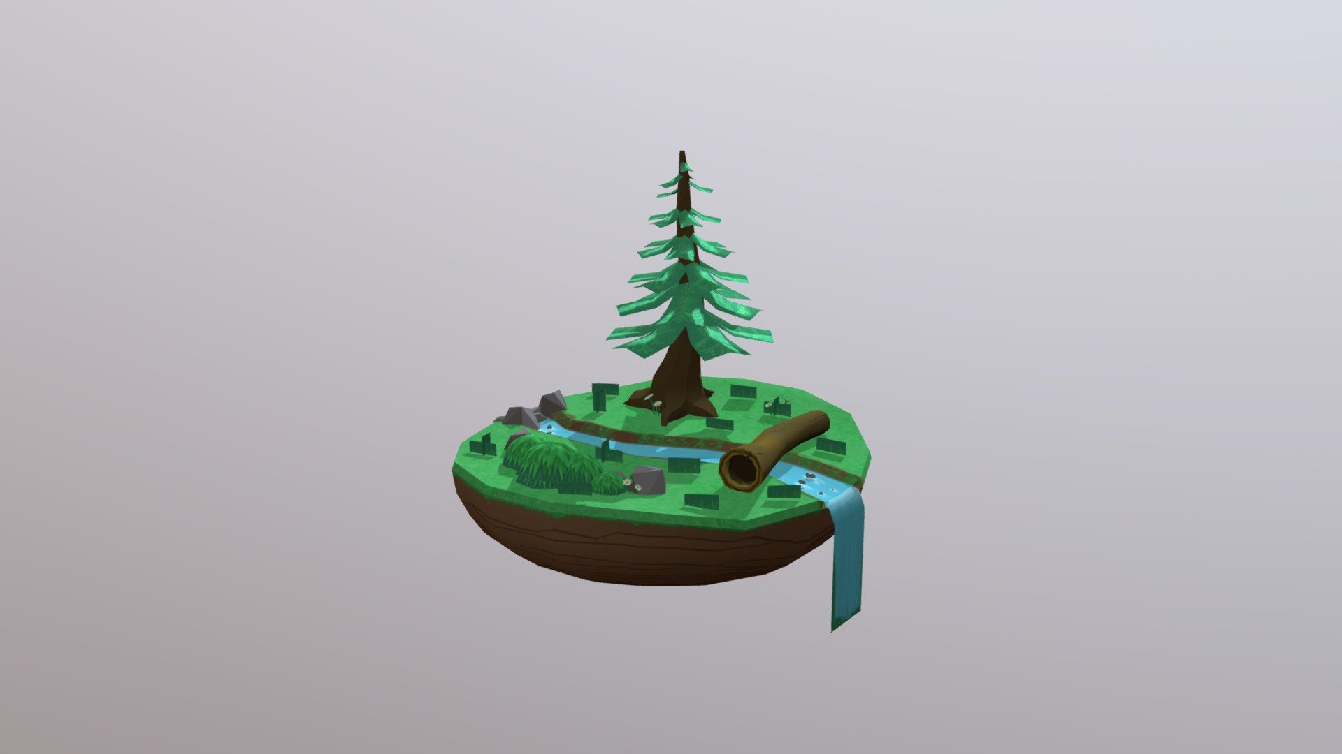 Mini-Forest - Hand Painted Test - 3D model by suburbanfire [7105026 ...
