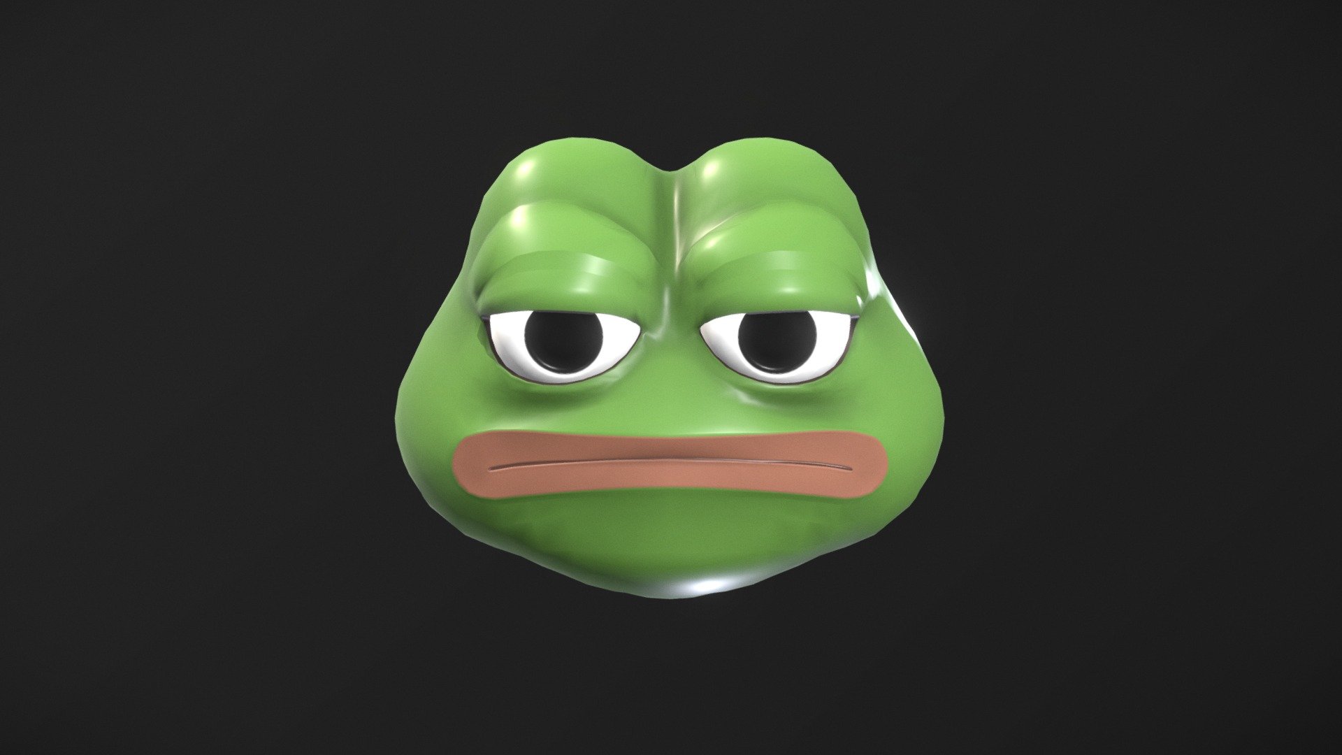 Unamused Pepe - Buy Royalty Free 3D model by ÆON (@xaeon) [7105b79 ...