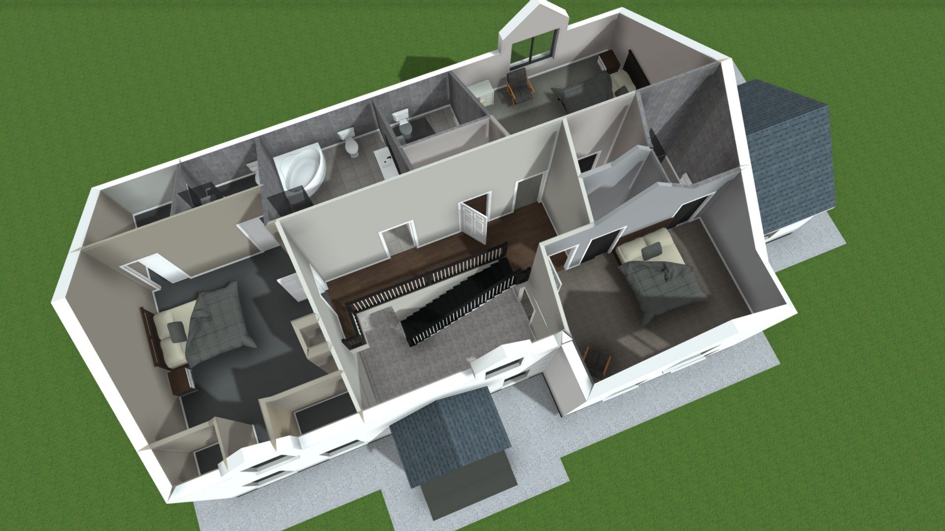 Michael Boyle - Updated 1st Floor plan - 3D model by Virtual Teic (@dyb ...