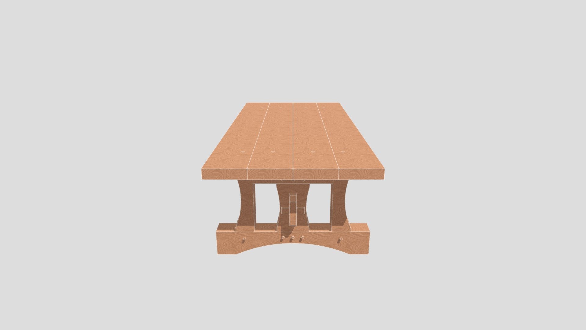 Timber Table - 3D model by BIGWOOD [710698d] - Sketchfab