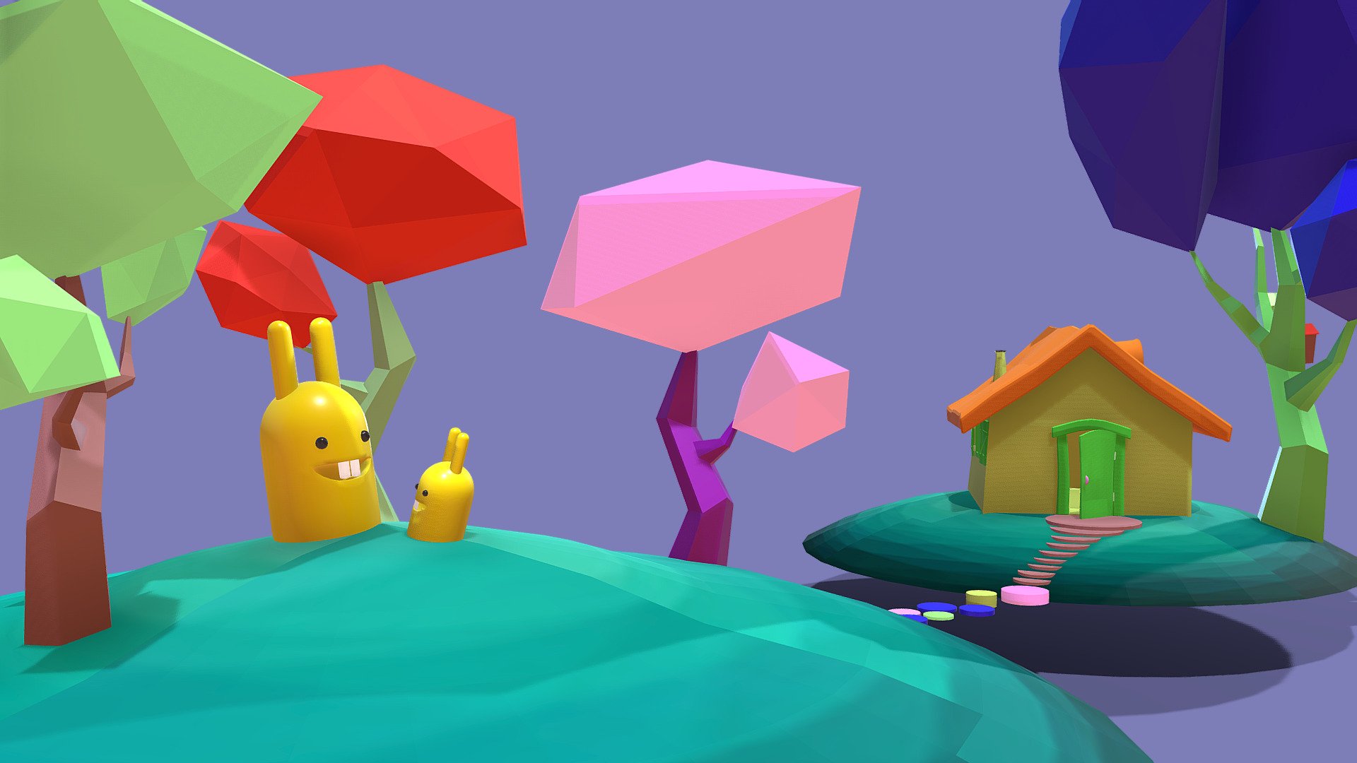 Low Poly Garden Creatures - 3D model by Quarks [7107927] - Sketchfab