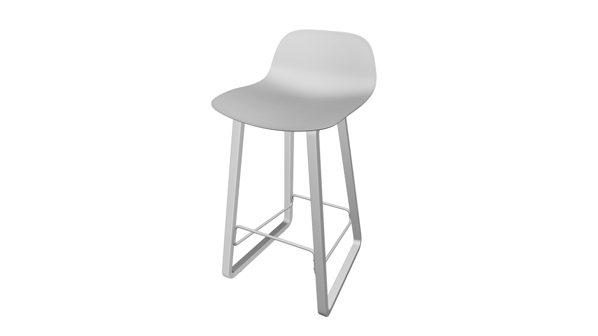 The NET chair-BAR-W white. DG-HOME - 3D model by dg-home.ru [7108a43 ...