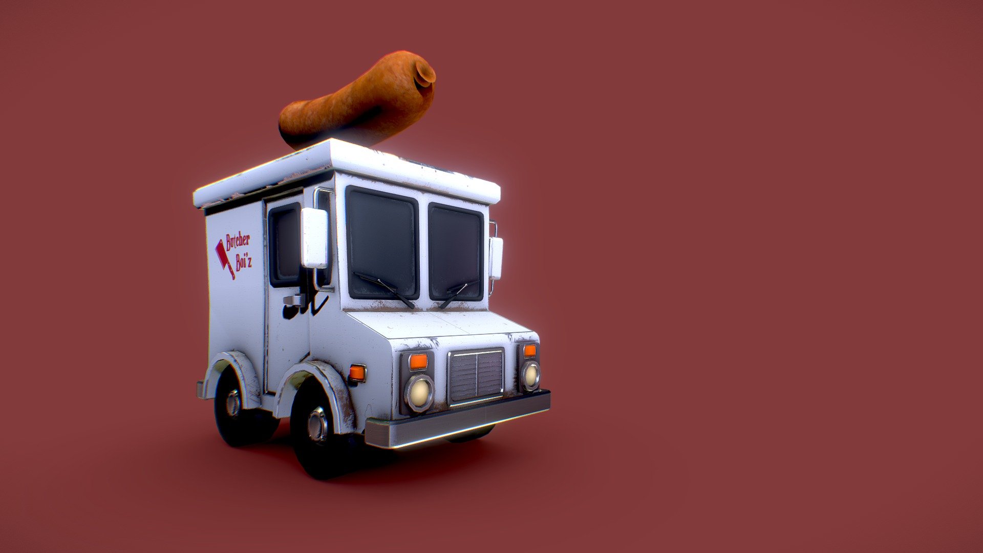Butcher Van - 3D model by Mike Nixon (@MichaelNixon) [7109491] - Sketchfab