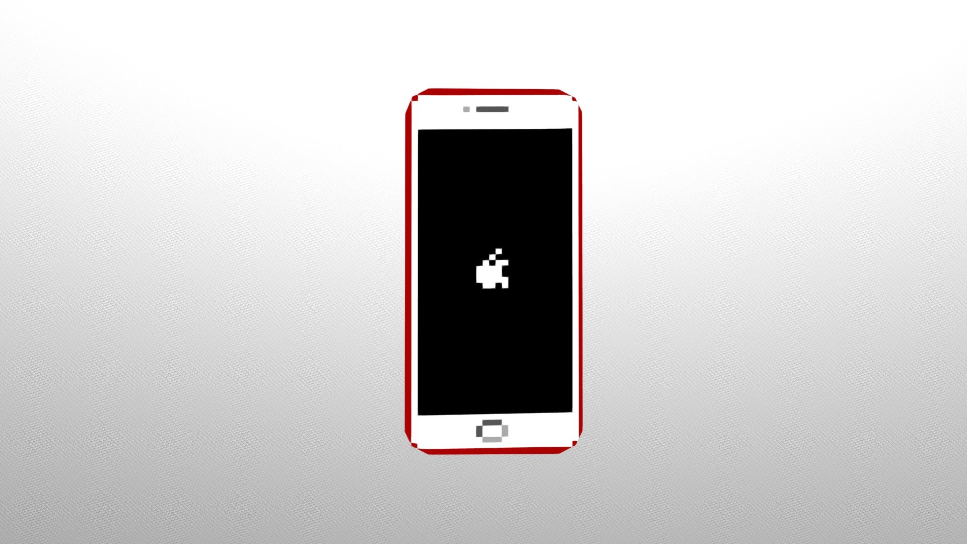 Pixel Art iPhone 7 Plus - Product Red Edition - 3D model by omarsacca ...