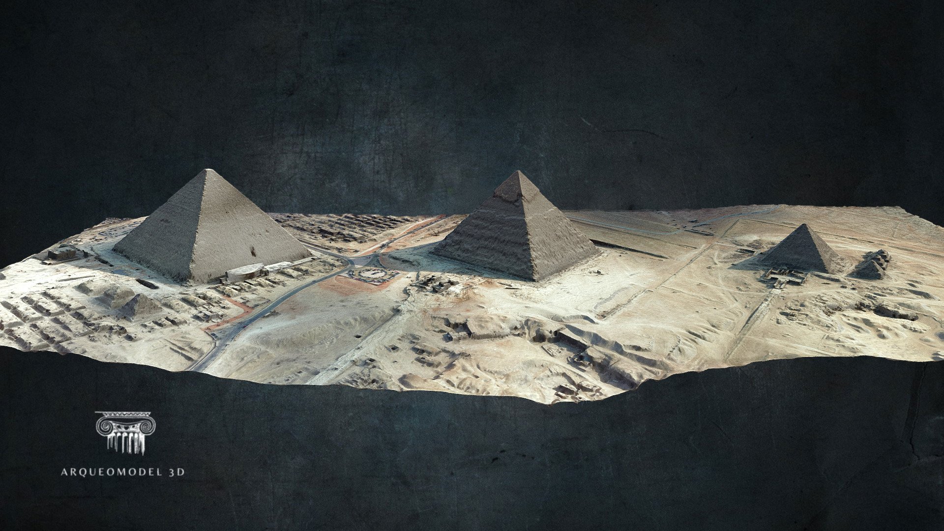 The Giza pyramid complex | EGYPT - Buy Royalty Free 3D model by ...