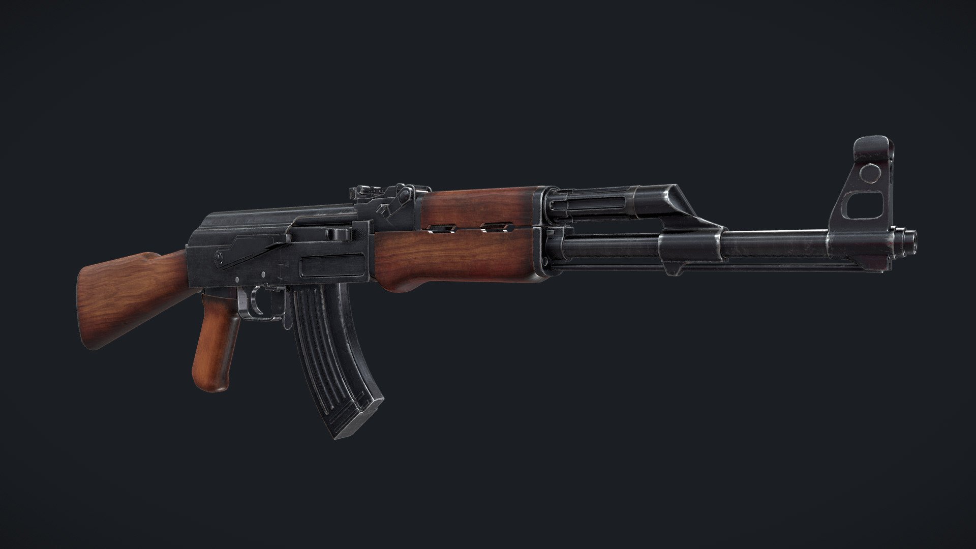 AK-47 - 3D model by LeviJohn [710ce41] - Sketchfab