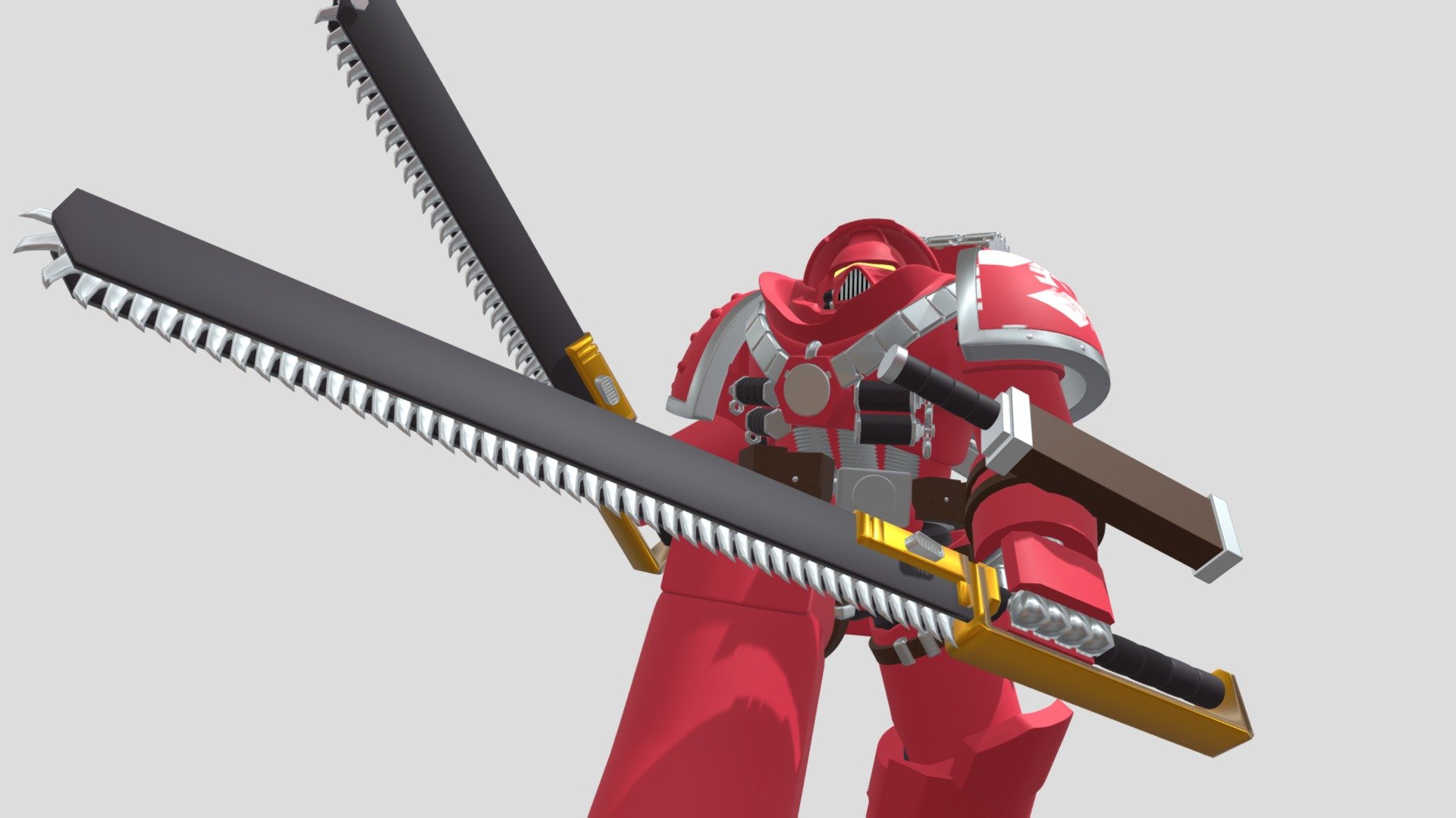 Space Marine Mk 2 Berserker - 3D model by Nova (@Astronova17) [710dca2] - Sketchfab