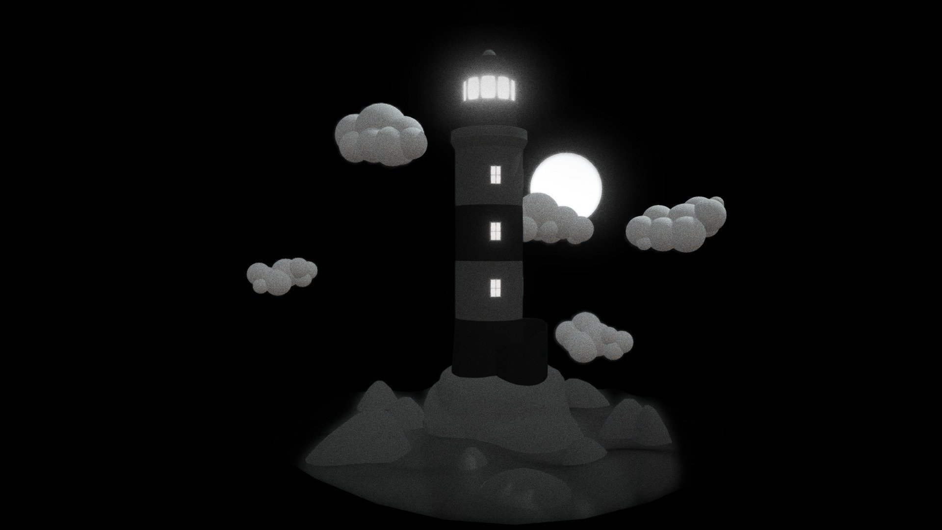Dark Light House - 3D model by Dylan Spin (@DylanSpin) [710ebc1 ...