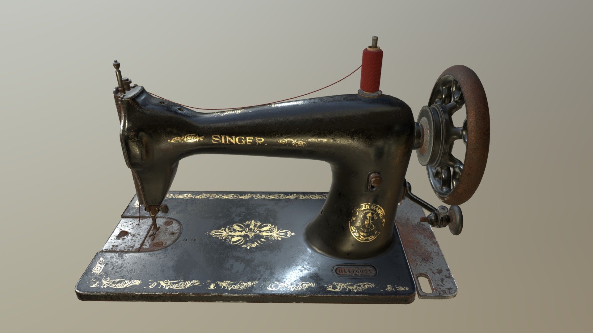 SINGER Model 15 Sewing Machine - 3D model by christophJakob [7110573 ...