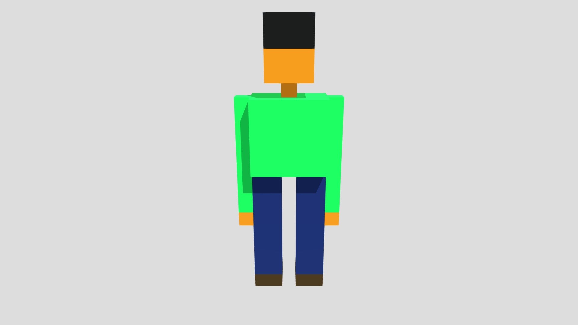 Block Guy - 3D model by makiot [71129dc] - Sketchfab