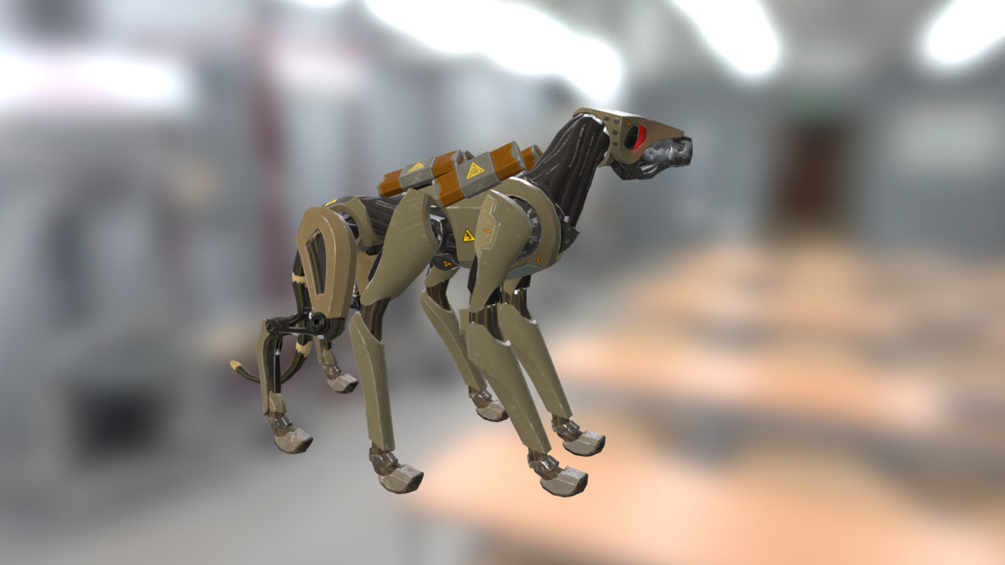 Cyberhound - 3D model by Darth Biomech (@darth_biomech) [71177c4 ...