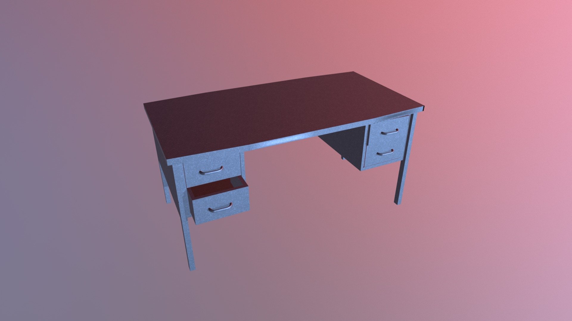 Office Desk - Download Free 3D model by anderson estevam ...