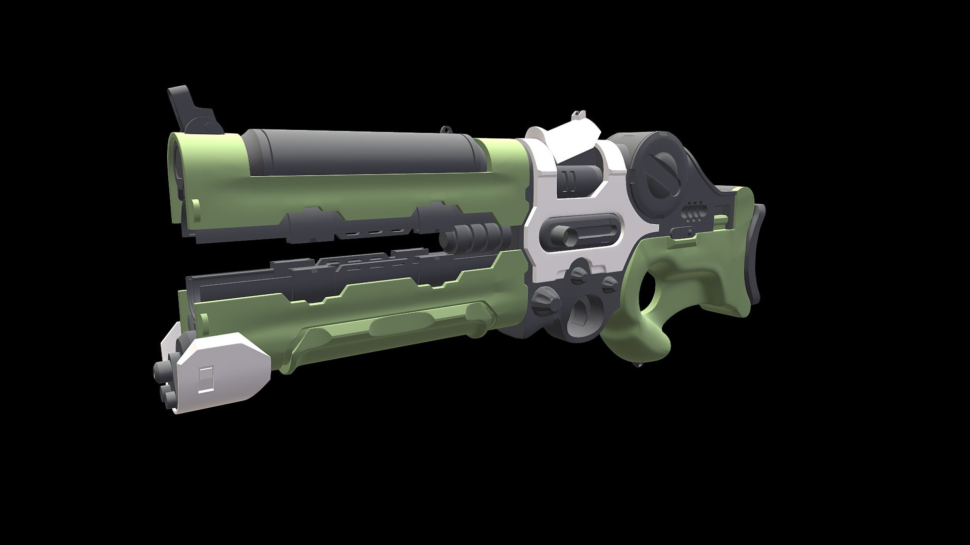 Laser Rifle (High Poly Model) - 3D model by Cleo Renshaw (@cleorenshaw ...