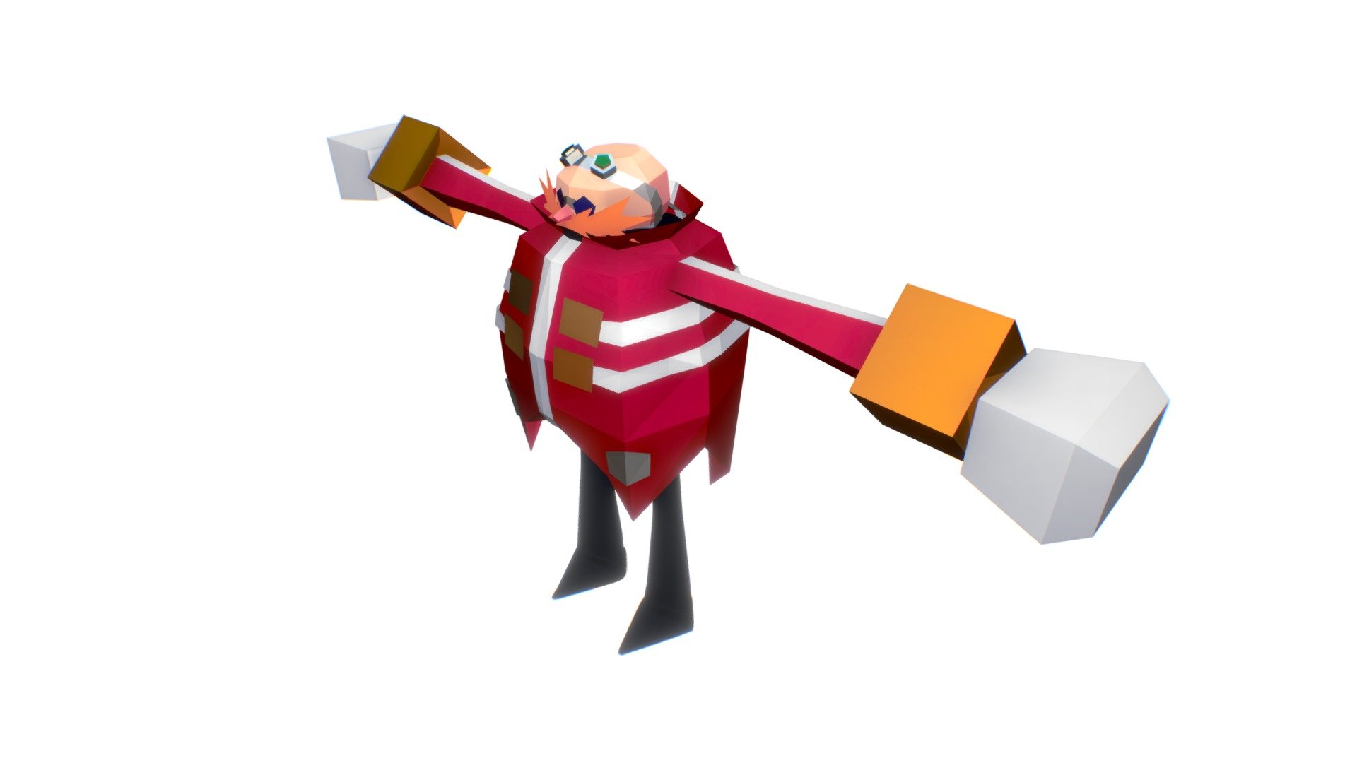 Dr. Eggman Lowpoly - Download Free 3D model by random (@almostsomeone ...