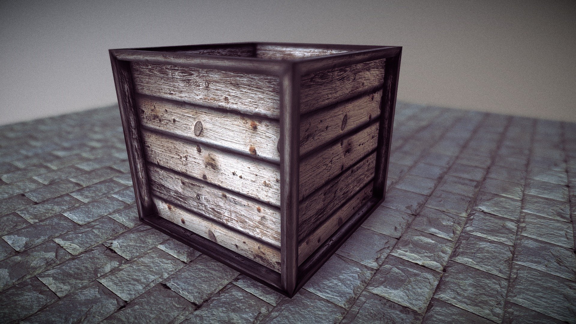 Wooden Box (HD Texture) FREE - Download Free 3D model by VX-Designs ...