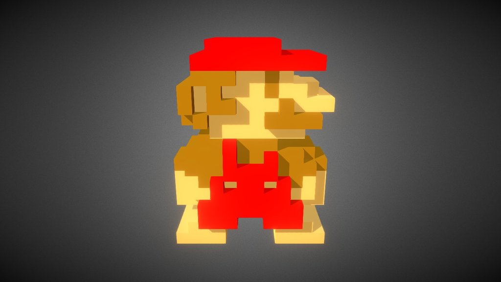 VoxelMario - 3D model by LinSeb (@linsebgame) [711c182] - Sketchfab