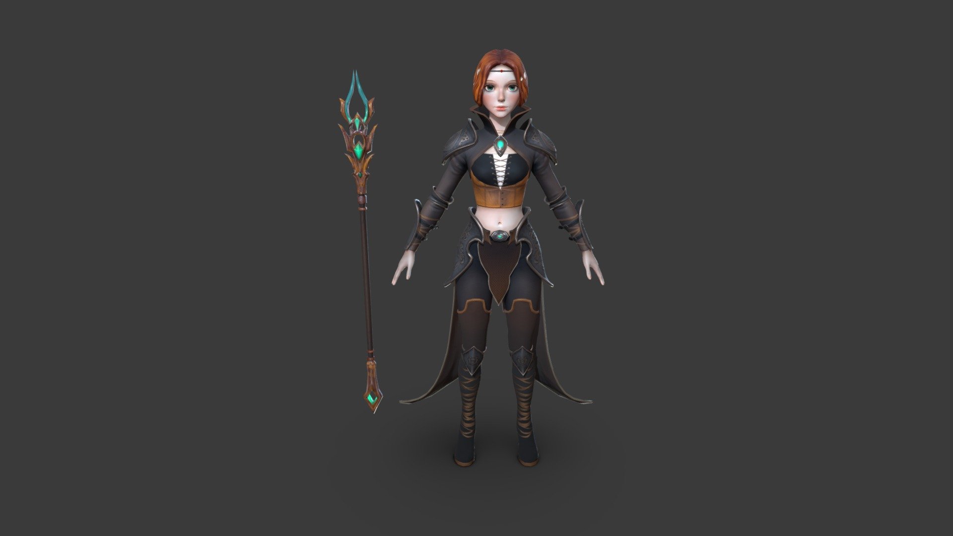 Magic girl | A-Pose - Buy Royalty Free 3D model by BreathTime [711ed84 ...