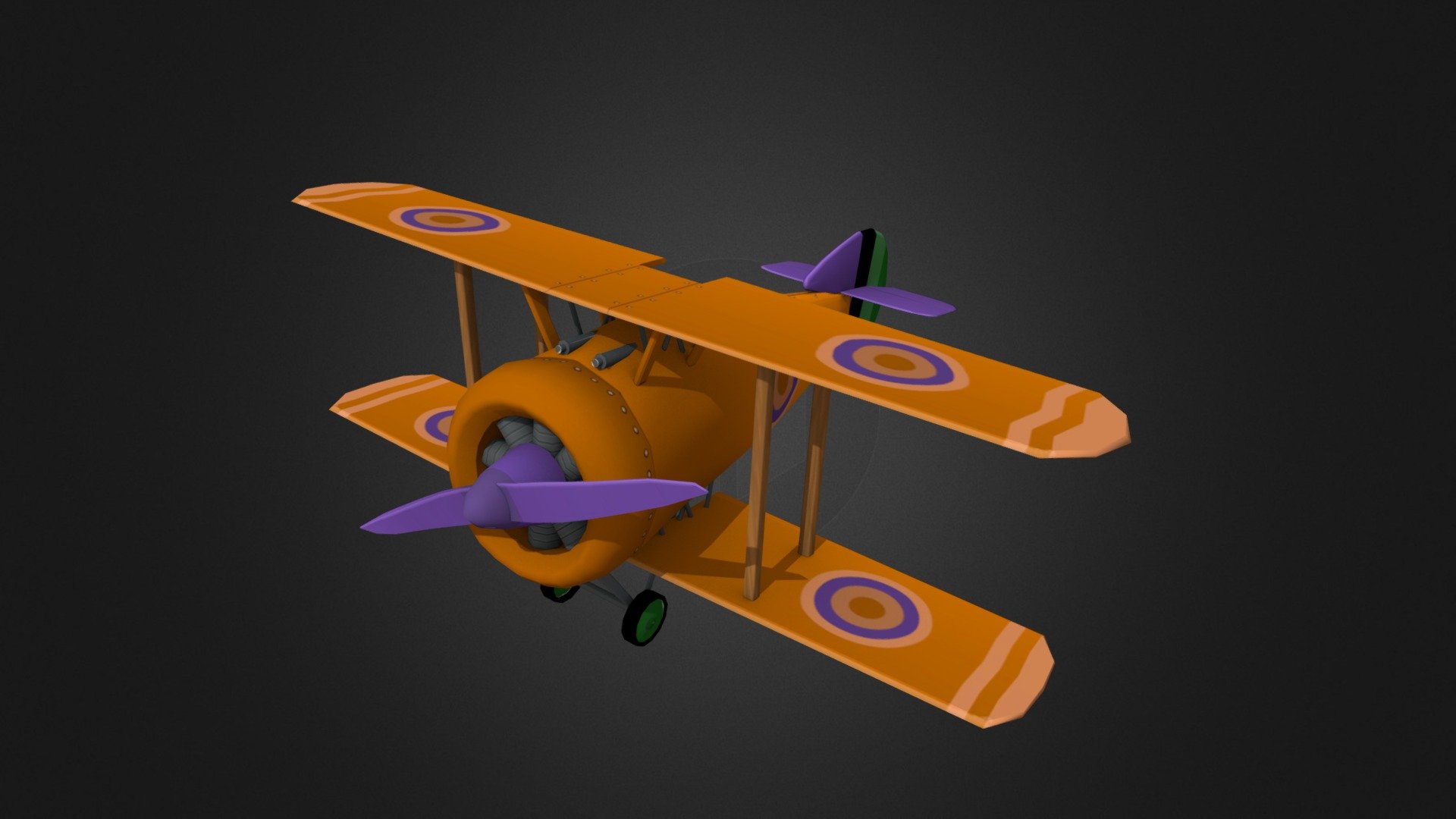 Stylized Plane Color Blockout - 3D model by obematthieu [71203d4 ...