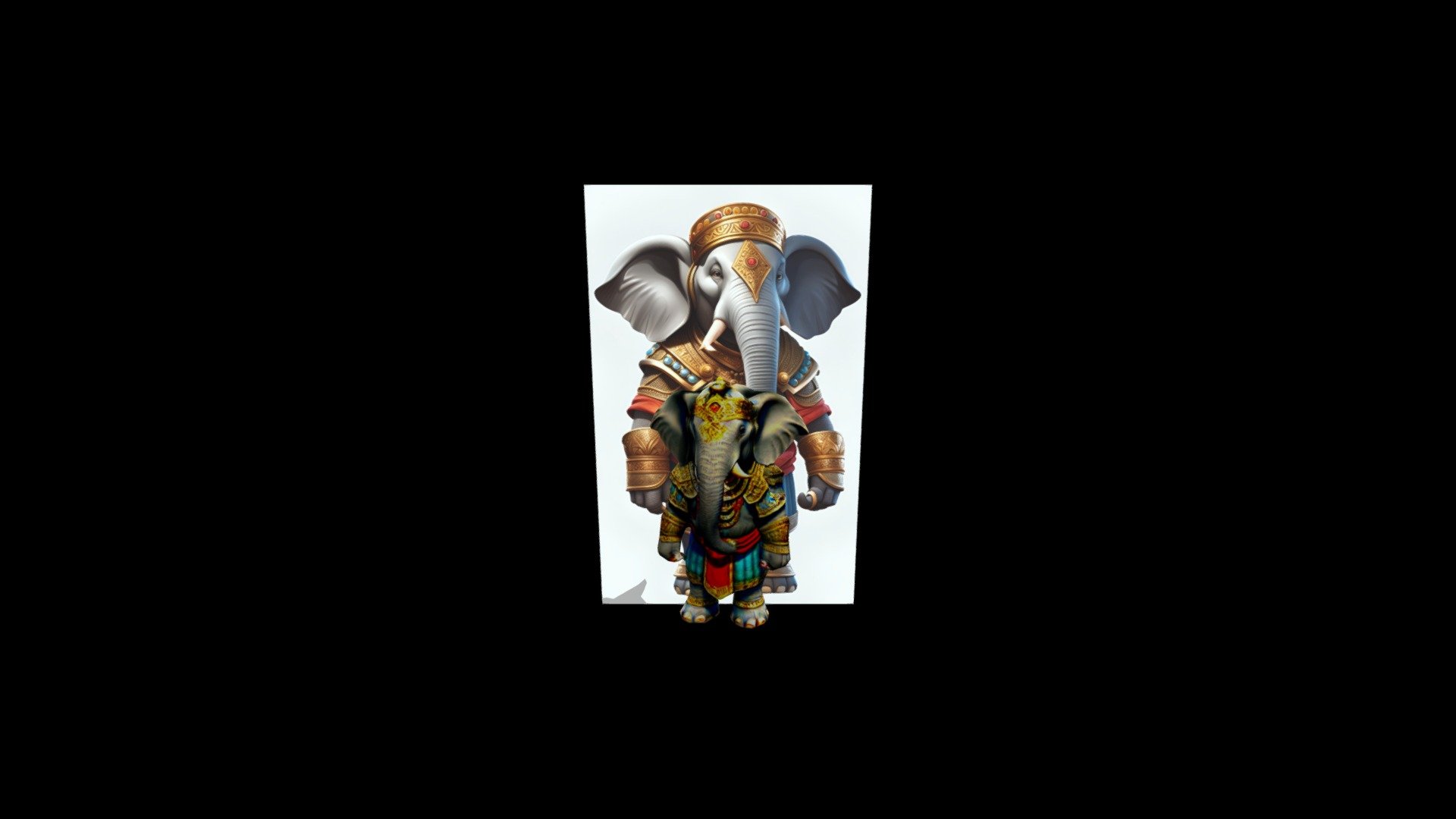 cartoon character holding a bell A cartoon chara - Download Free 3D ...