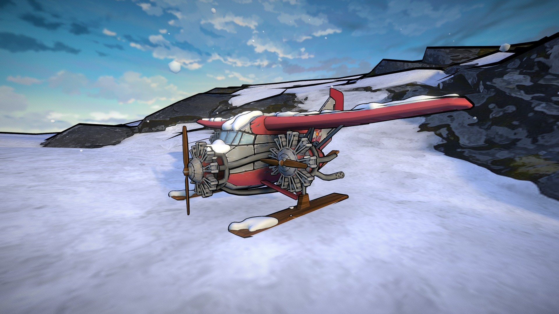 The Flying Circus - borderlands ford tri engine - 3D model by 3LF1 ...