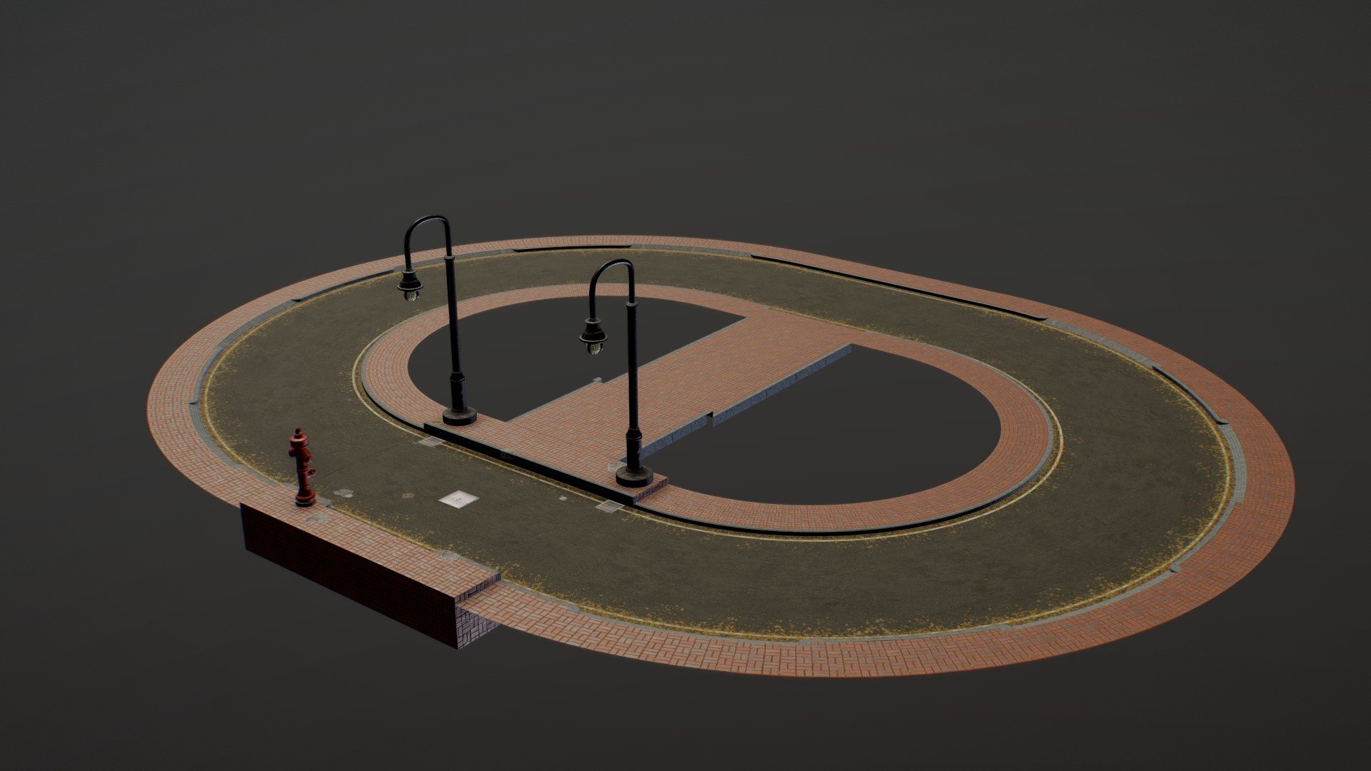 Road Diorama Trim modularity showcase - 3D model by Lazanja [7122e35 ...