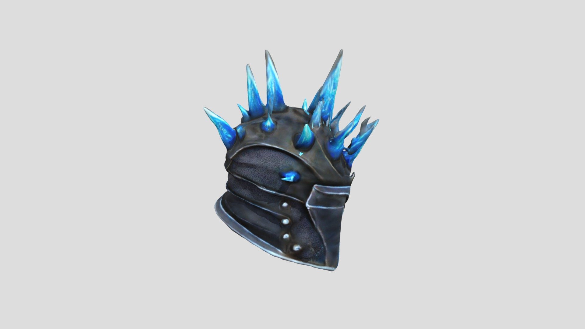 Spiked Blue Helmet, item equipmene - 3D model by lucazacqua [7123b39 ...