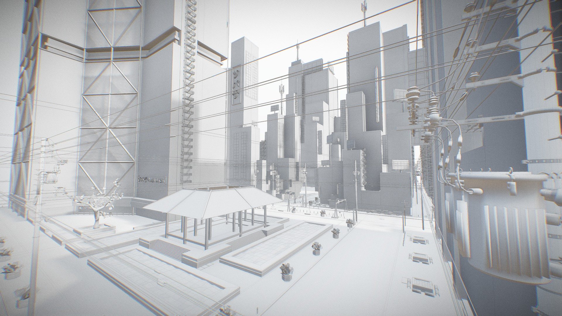 VR Asian Style City v2.6 (Untextured Edition) - 3D model by Tsubasa Art ...