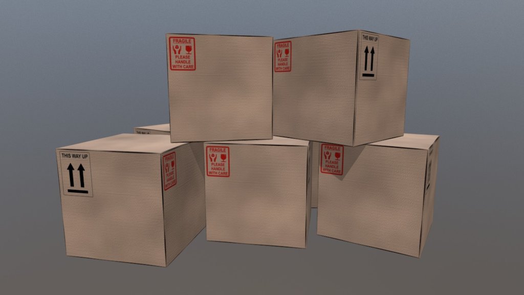 Boxes - 3D model by Delwyn (@dappiah) [712531b] - Sketchfab