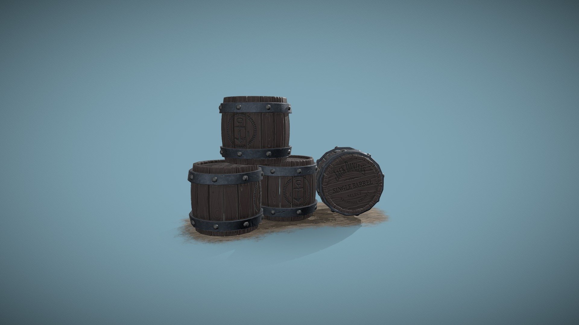 3D Barrel - 3D model by glaucohenrique3d [7125ee7] - Sketchfab
