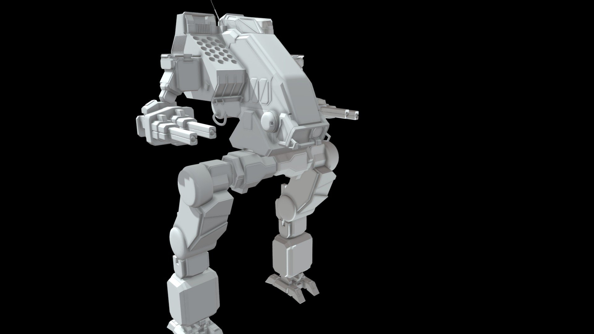 Mech - 3D model by Daniil Sievierinov (@danokk) [712643e] - Sketchfab
