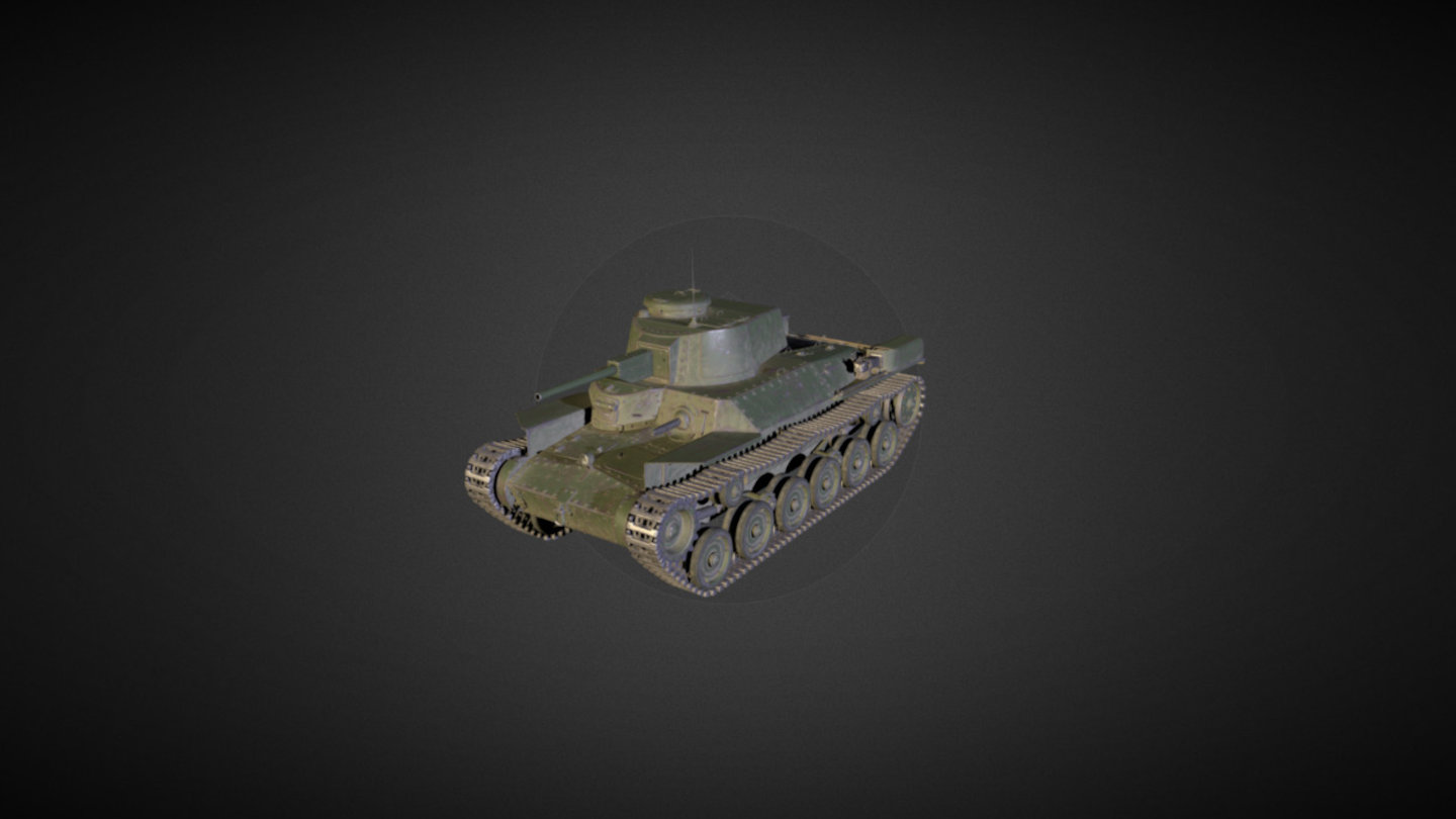 Type 97 Chi-Ha - 3D model by Degit22 [7126c3c] - Sketchfab