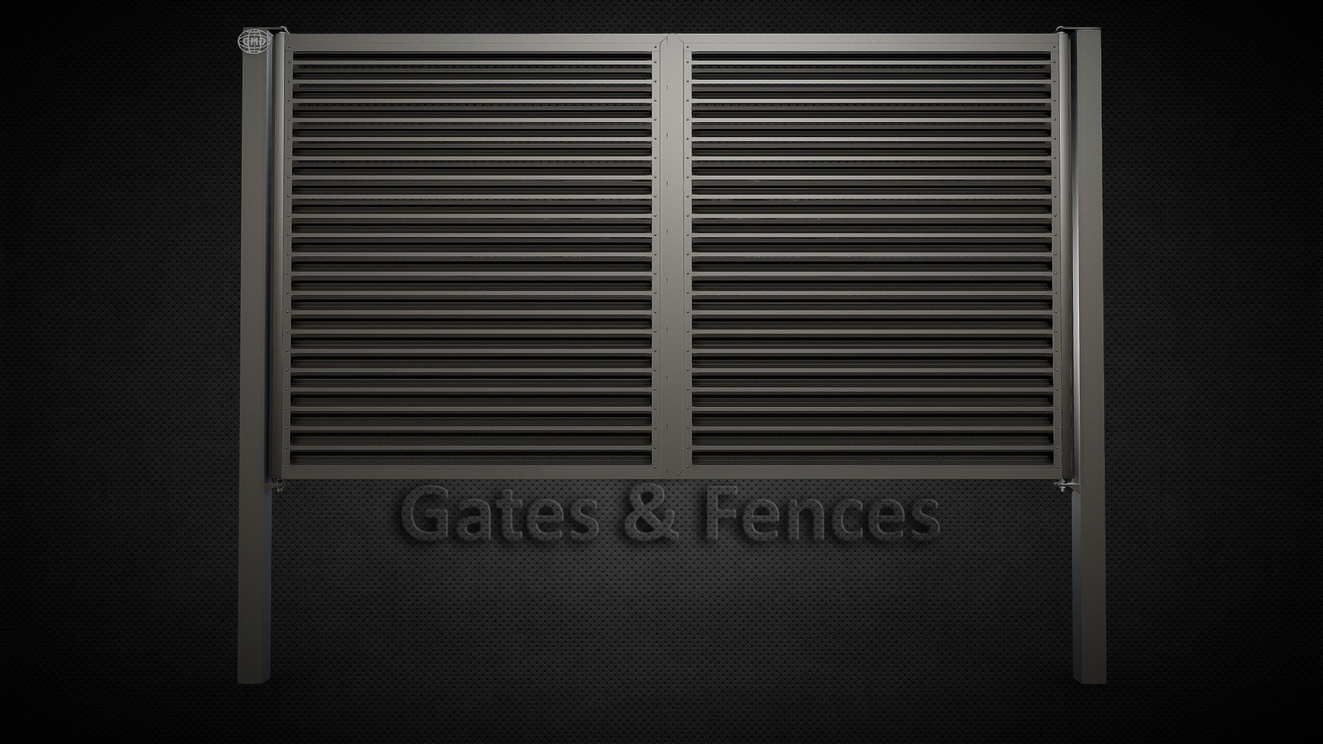 Shutter Gate with Posts /inside (USA) - 3D model by /// (@pro100excell ...