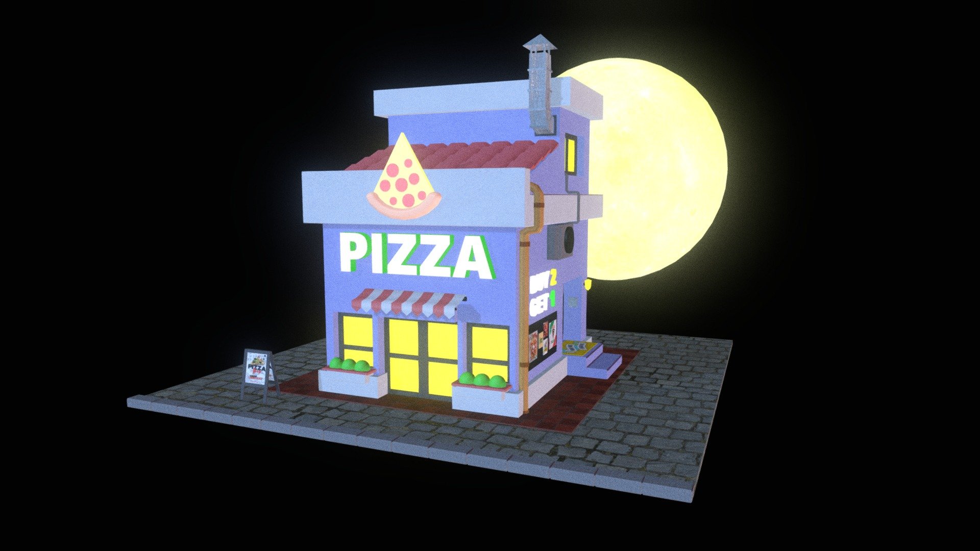 PIZZA STORE - 3D model by vietnd (@vietnd.tj) [712717d] - Sketchfab