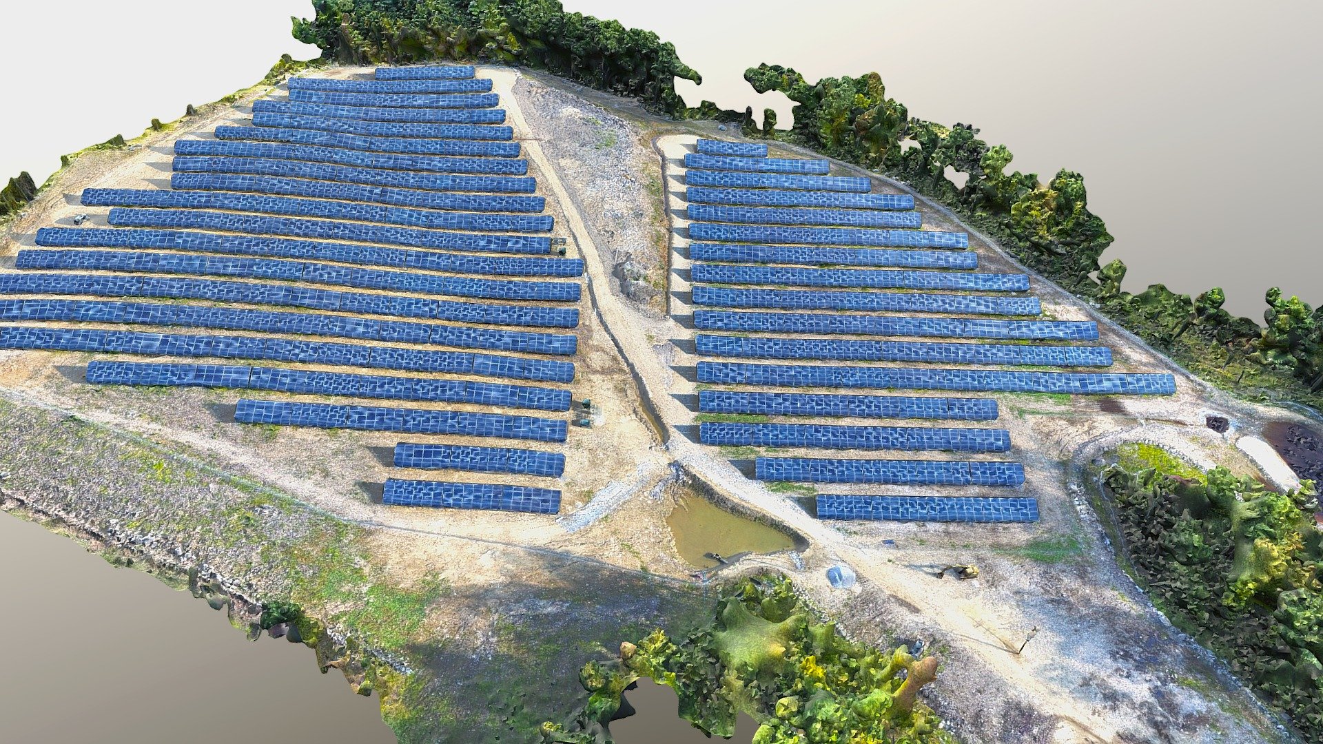 Solar Farm As-Built Simplified 3d Mesh - 3D model by Tim Bennett ...