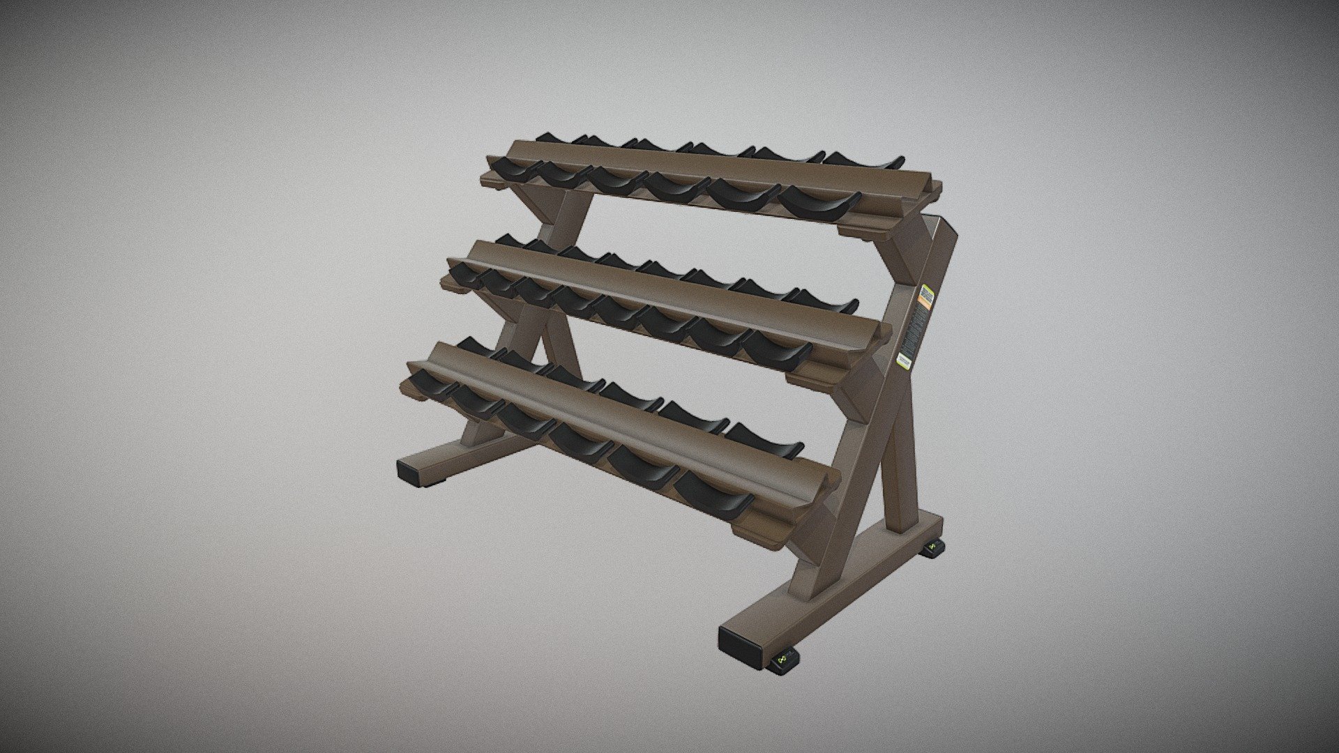 DUMBBELL RACK 3 ROW - 3D model by supersport-fitness [712764c] - Sketchfab