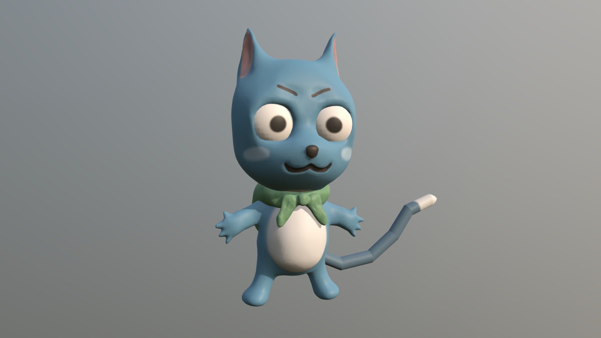 Happy | Fairytail - 3D model by Kabeer_Sekhri [712788c] - Sketchfab