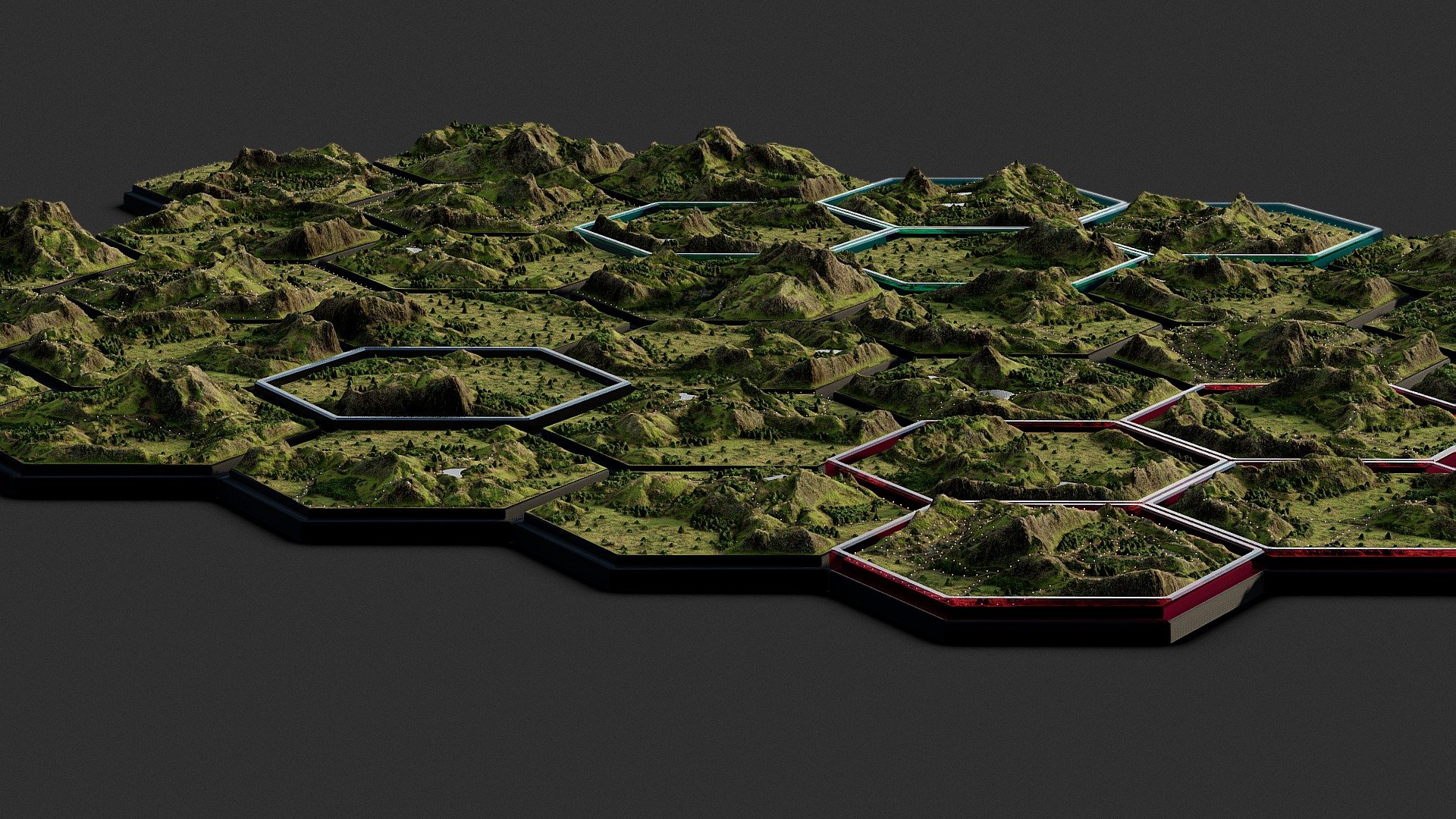 Procedural Landscape Design Test 00.08 - 3D model by asaito [7127b5d ...