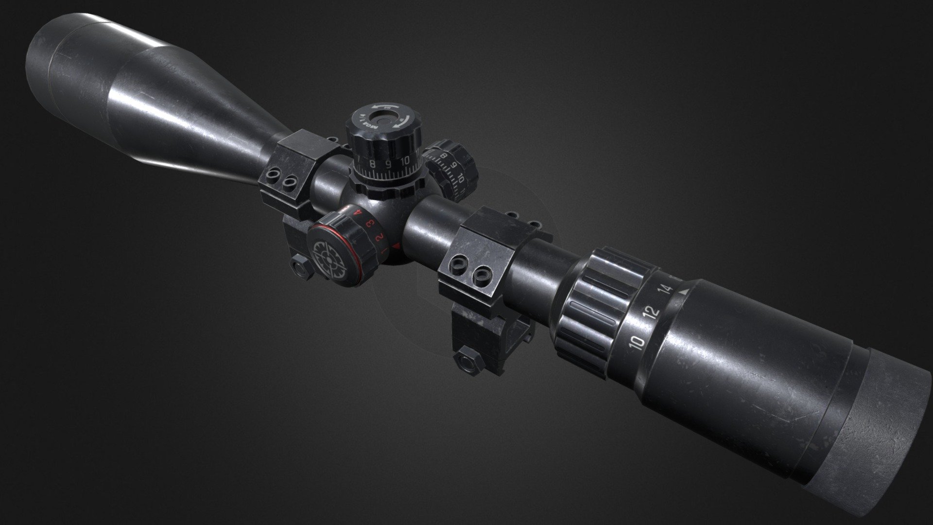 Sniper Scope - 3D model by SMRR [7127df2] - Sketchfab