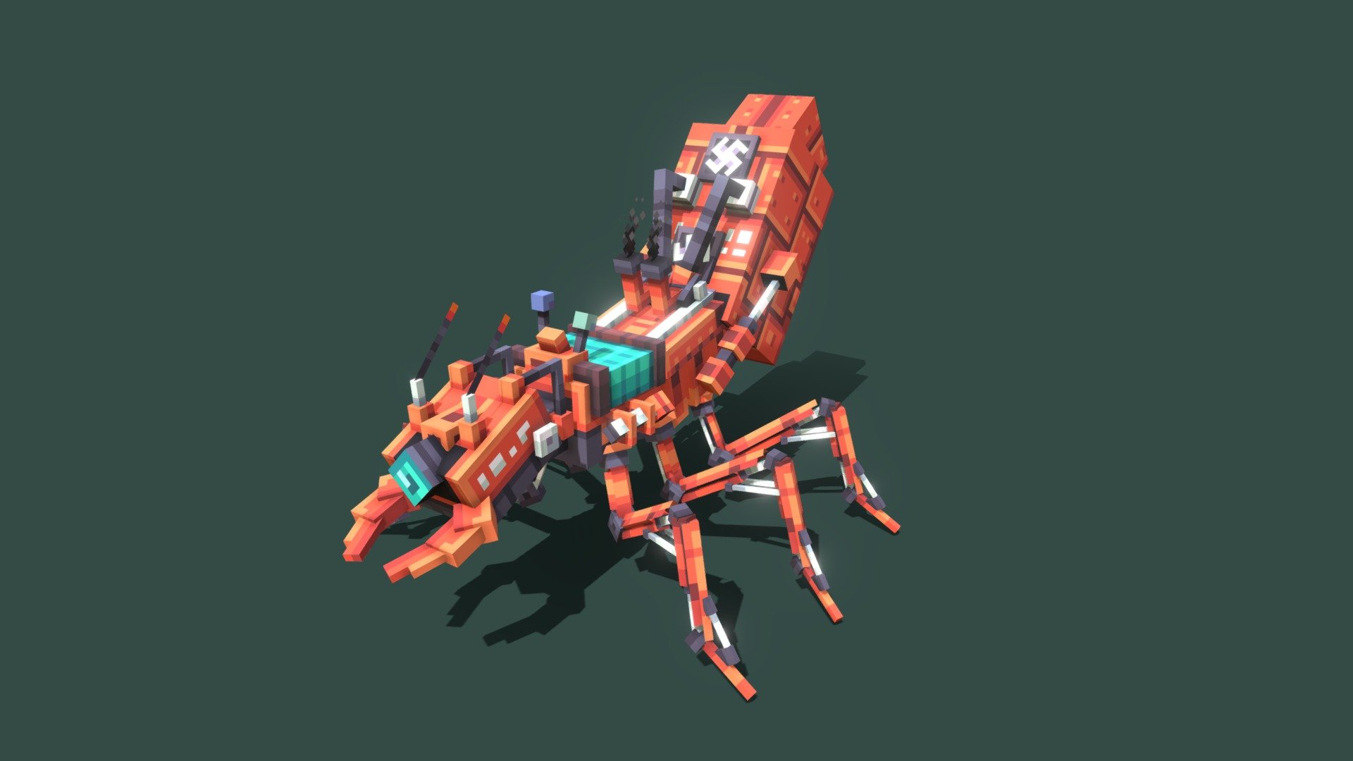 Robot - Ant [SteamPunk] - 3D model by Maks - Art (@maksart1) [712953a ...
