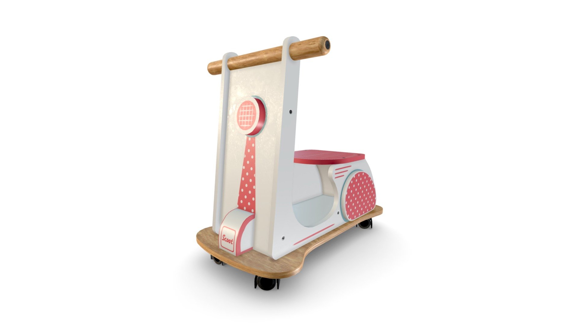 Wooden scooter - Day 2 - Download Free 3D model by patrakeevasveta ...