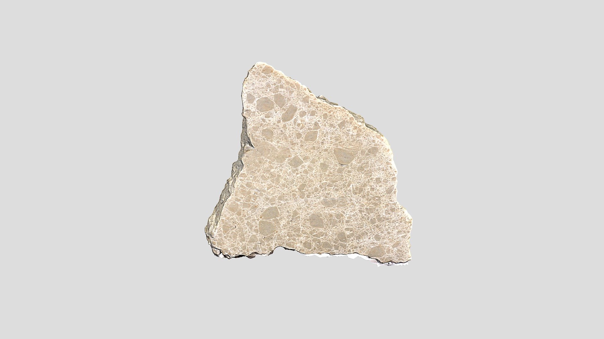 Block from ejecta blanket (Bunte Breccia, Ries) - Download Free 3D ...