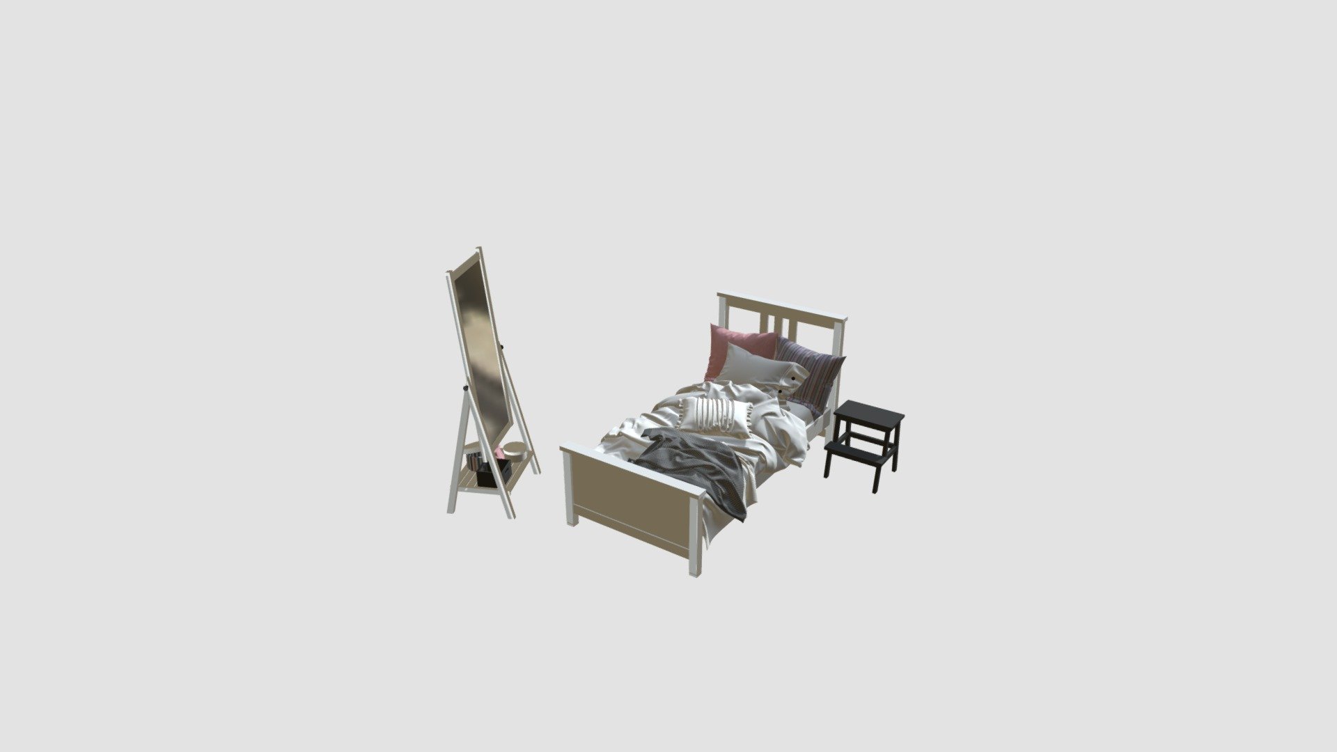 Bed Buy Royalty Free 3d Model By Evermotion [712d660] Sketchfab Store